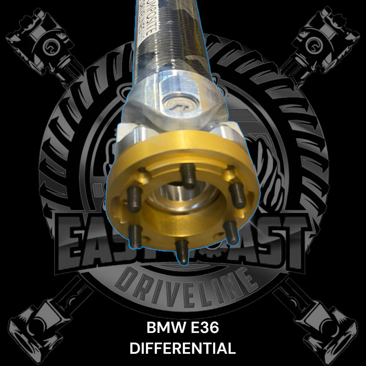 East Coast Driveline® BMW E36 Custom Length 3” Carbon Fiber Slip Shaft ...