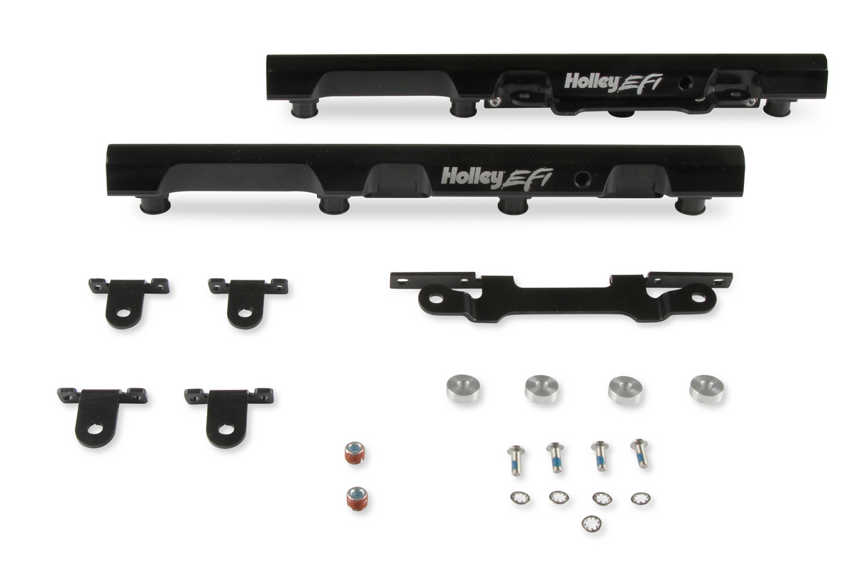 Holley® 534-284 GEN III HEMI 5/8" HI-FLOW Billet Aluminum Fuel Rails ...