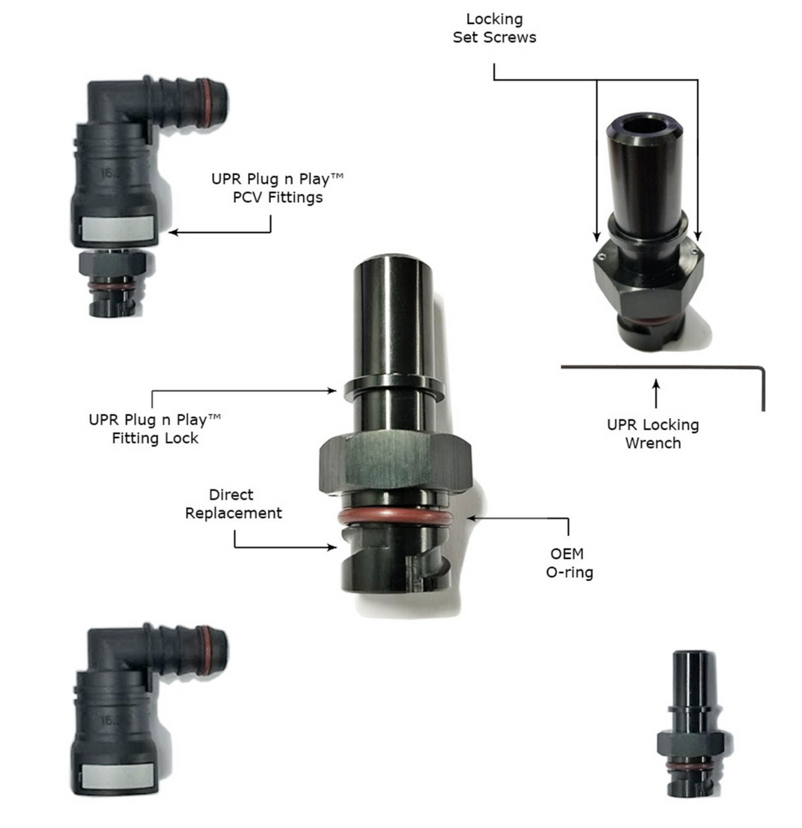 UPR Products® SRT Hellcat/Mustang/F-150 Hi-Flo PCV Valve – 10 Second Racing